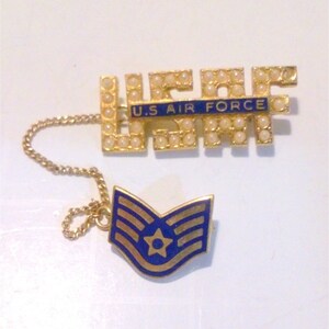 Vintage US Air Force Staff Sargent Sweetheart Pin USAF - Etsy
