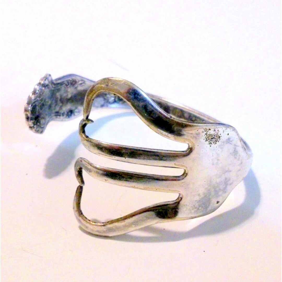 Vintage King Edward Silver Plate Fork Flatware Upcycled Cuff - Etsy