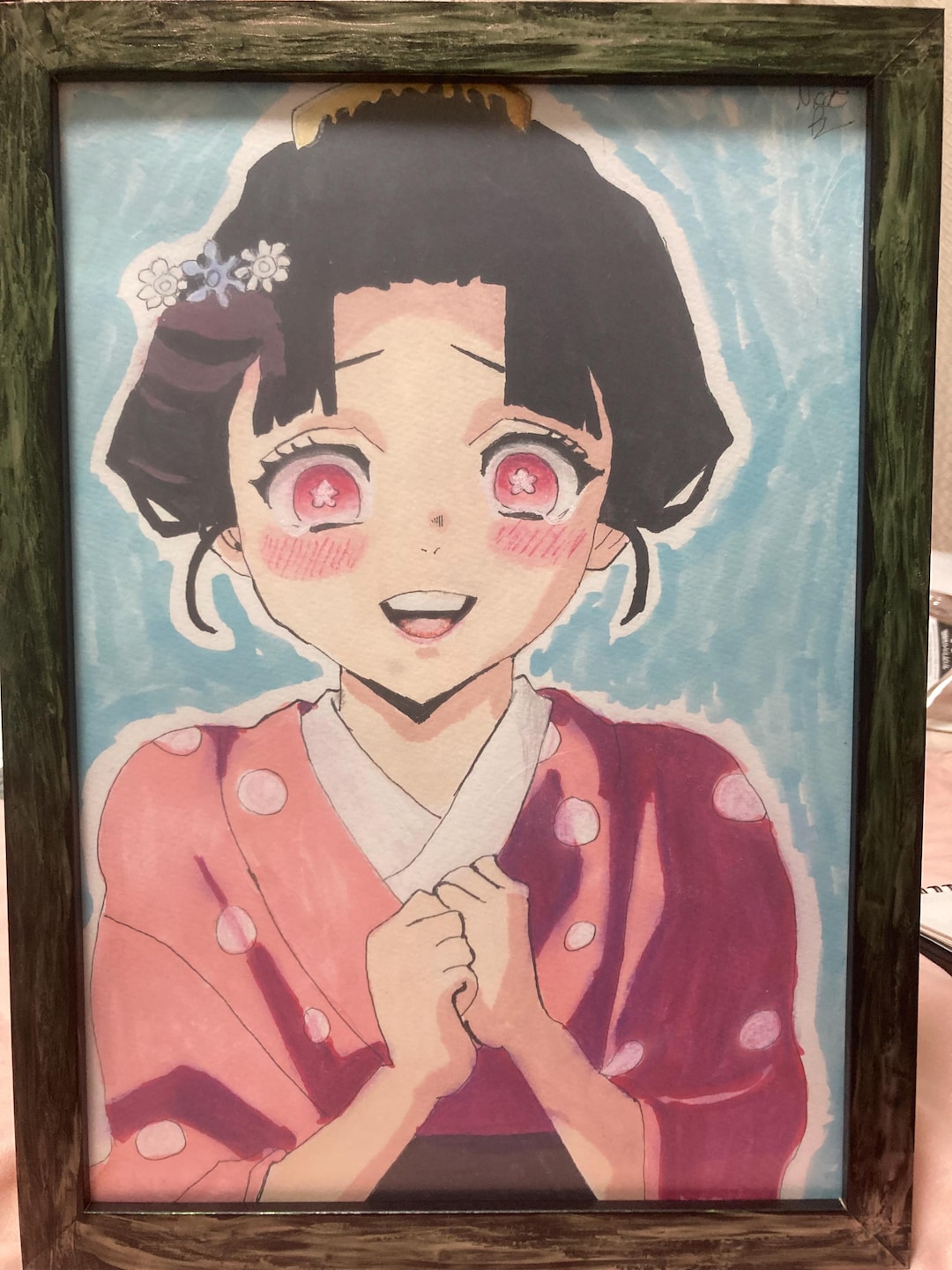 Demon Slayer: Kimetsu No Yaiba, Koyuki Hand-drawn Fanart, Framed - Etsy ...