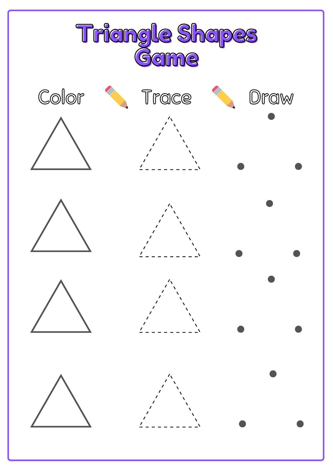 Trace Color and Draw Shapes Workbook for Kids| Preschool Shape Learning ...