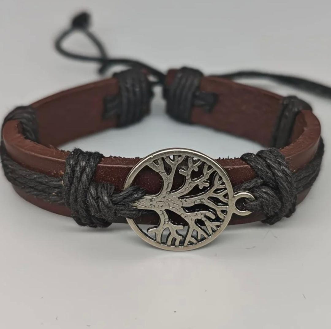 Handmade Leather Bracelets for Men | Boho Rustic Wristbands - Etsy