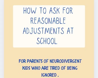 reasonable adjustments school
