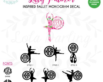 Ballerina monogram | Etsy