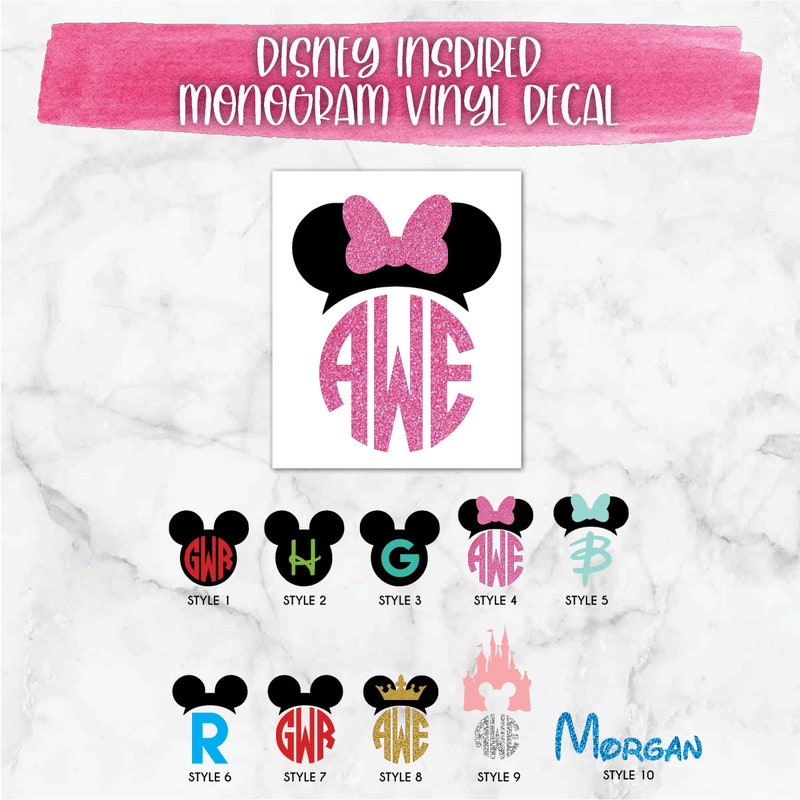 Minnie Monogram - Etsy
