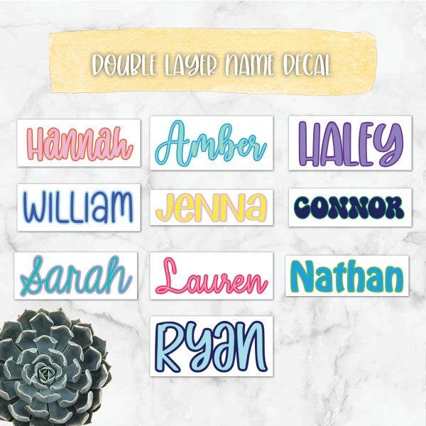 Layered Vinyl Decal - Etsy