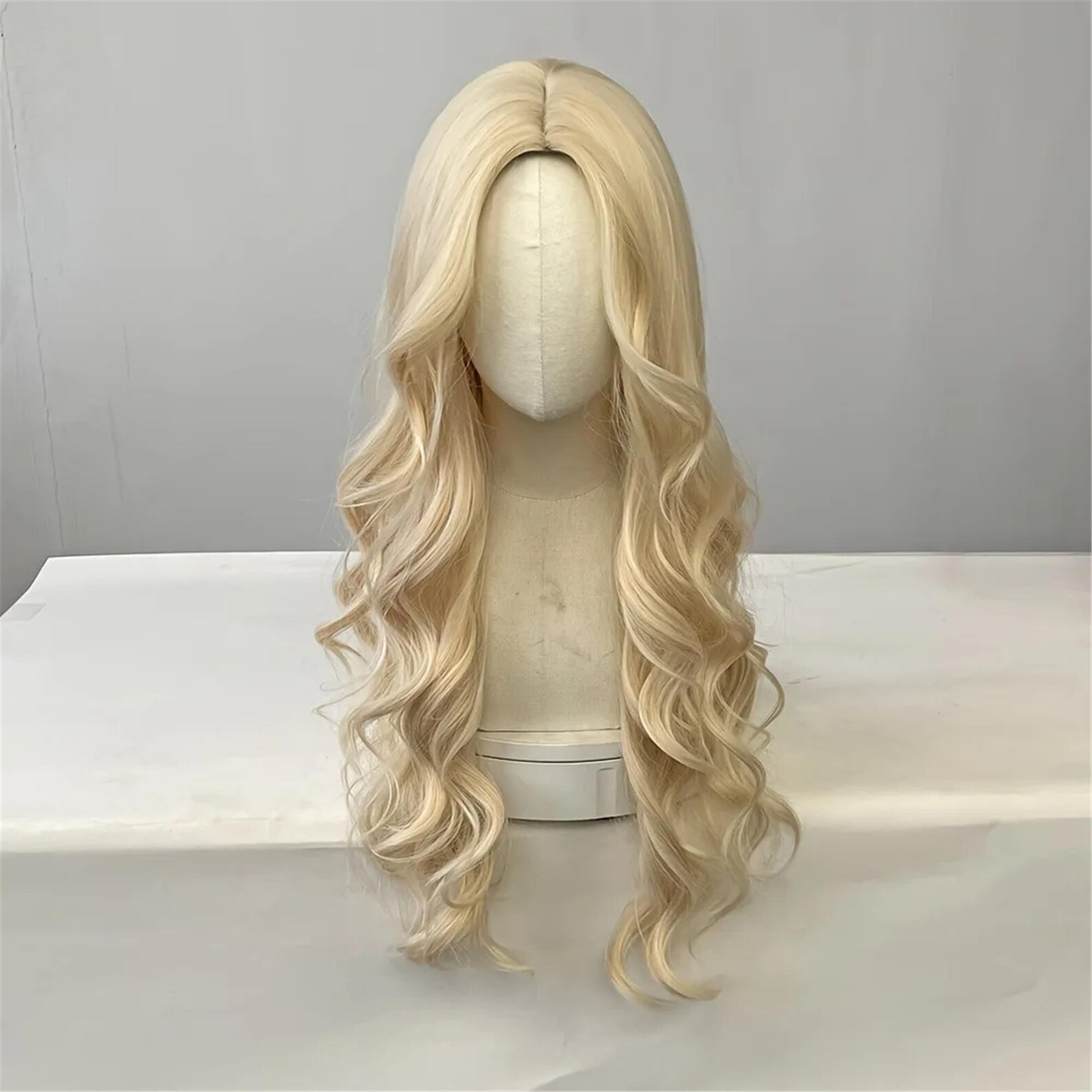 Golden Blonde Curly Wavy Full Wig!! - Etsy