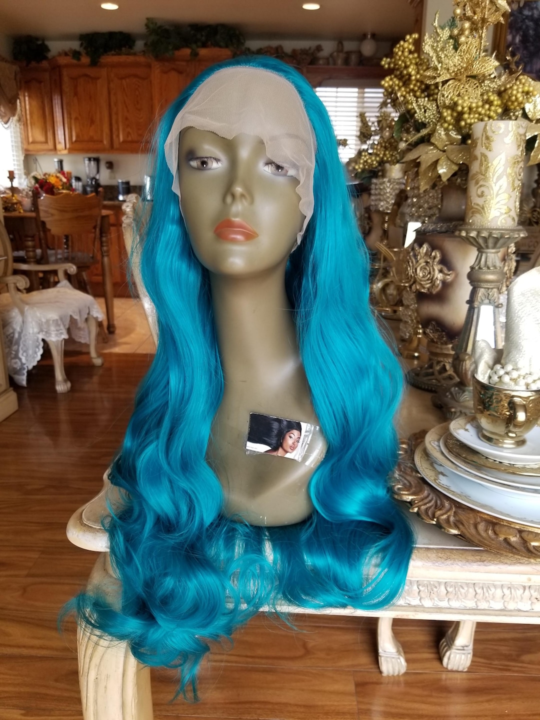 Turquoise Beautiful Lace Front Wig!! - Etsy