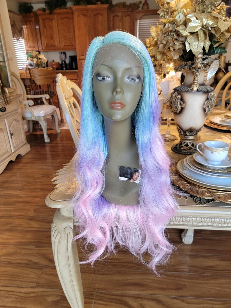 Rainbow Beautiful Lace Front Wig!! - Etsy