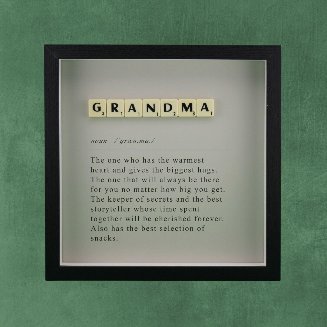 Grandma Definition Letter Tile Frame – Gift for Grandma – Heartwarming ...