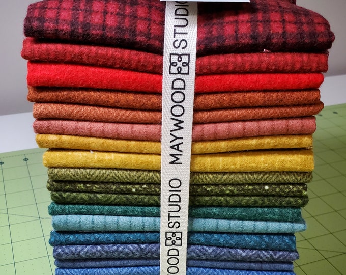 Fat Quarter Woolies Flannel Colors Vol. 2, 20 Piece Bundle, FQ-MASWOF ...