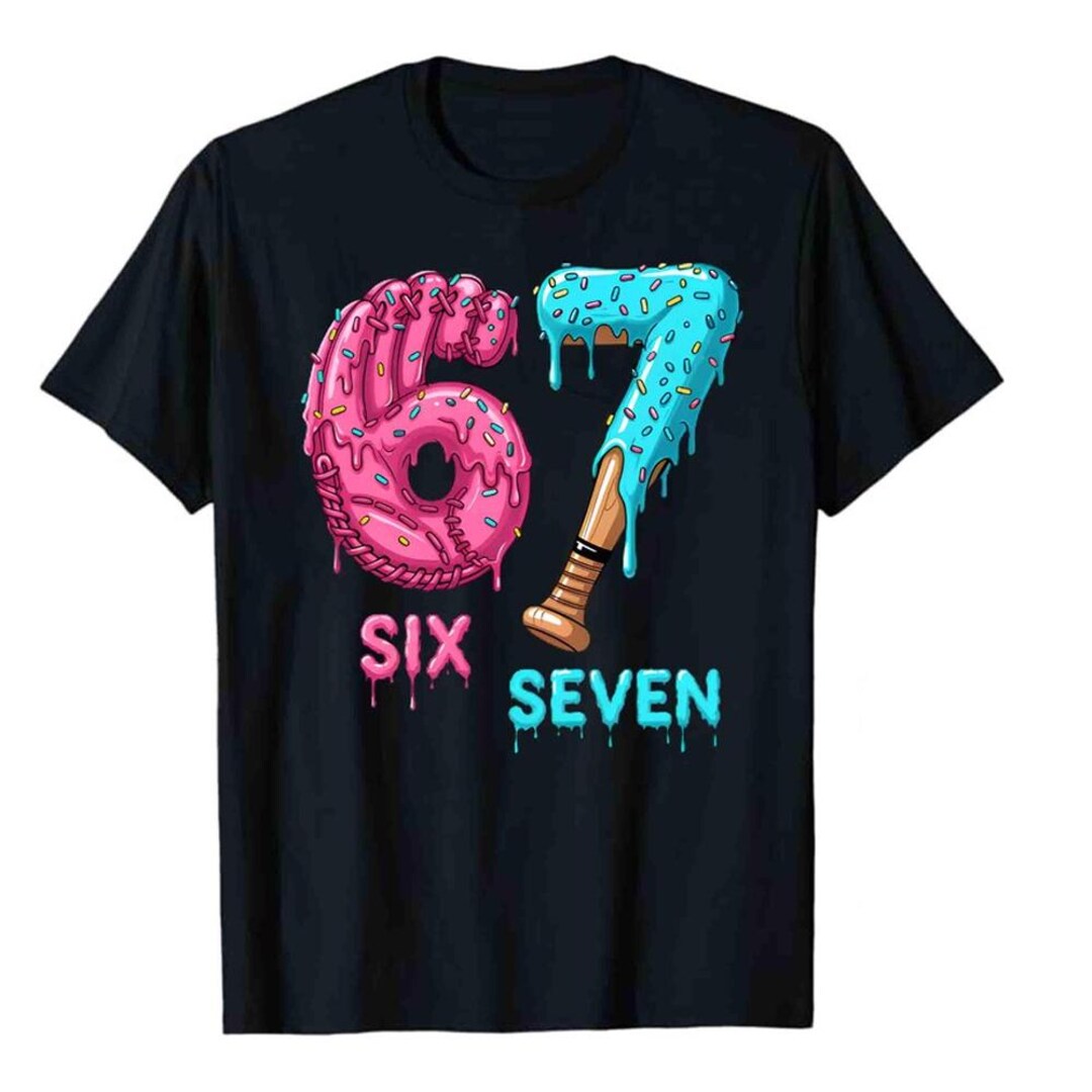 67 Baseball Ice Cream Drip Shirt, Trending T-shirt - Etsy