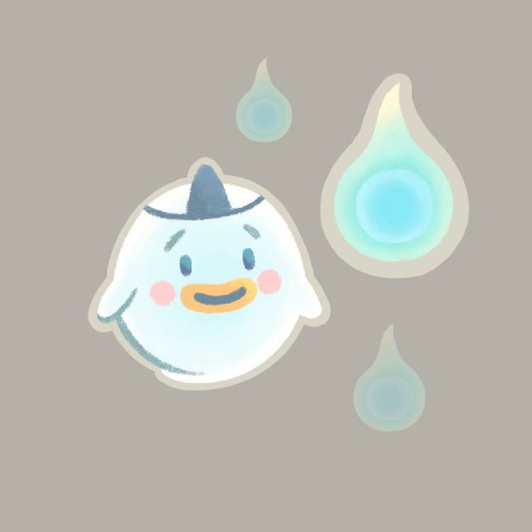 Wisp Vinyl Sticker Set of 2 - Etsy