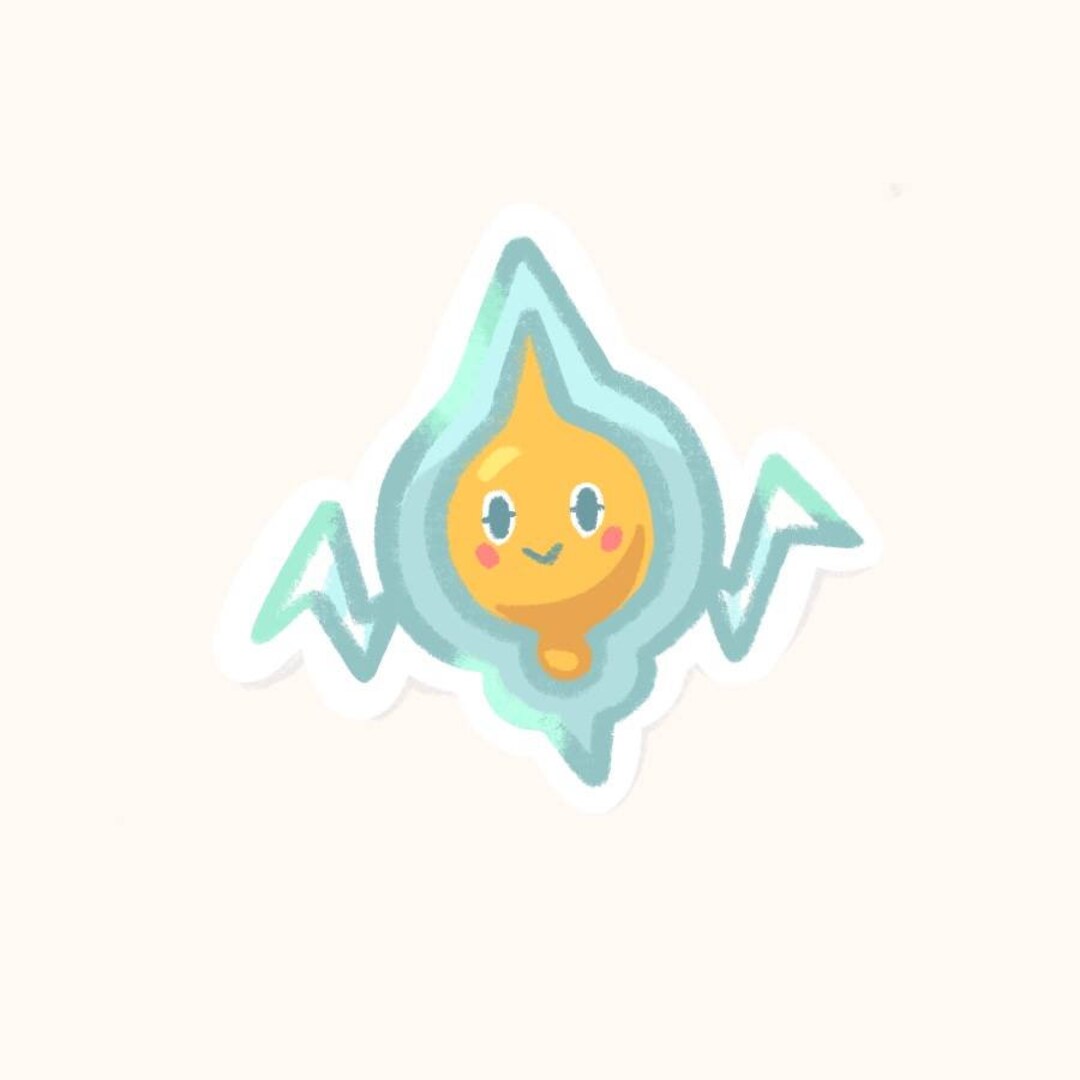 Rotom Transparent Vinyl Sticker - Etsy