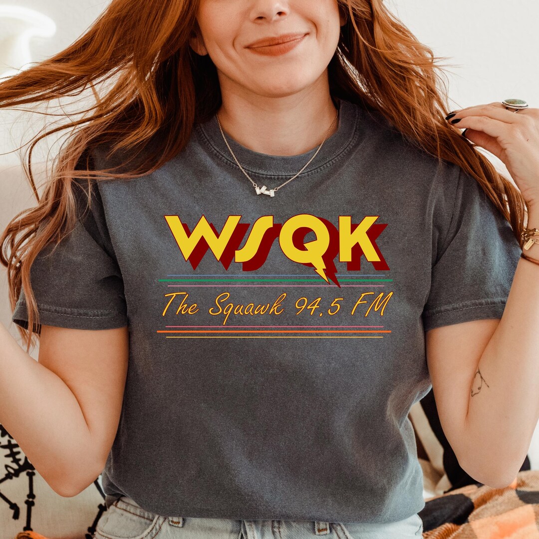 Comfort Colors® WSQK the Squawk Shirt, Retro Hawkins Fan Gift, Lucas ...