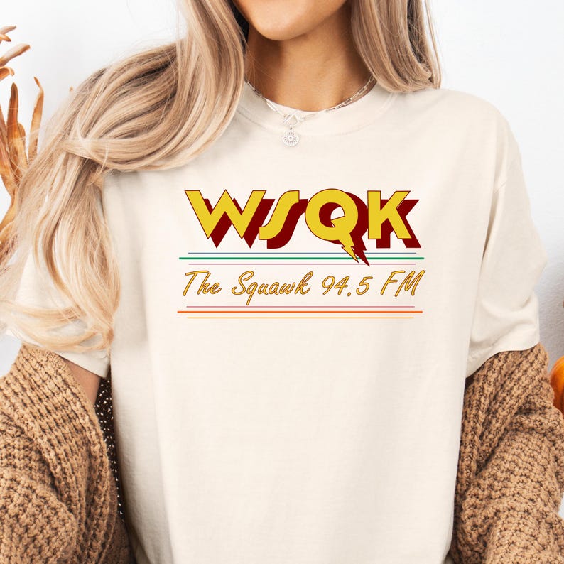 Comfort Colors® WSQK the Squawk Shirt, Retro Hawkins Fan Gift, Lucas ...