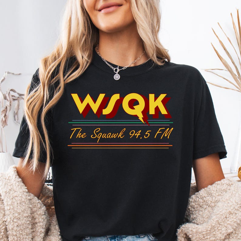 Comfort Colors® WSQK the Squawk Shirt, Retro Hawkins Fan Gift, Lucas ...