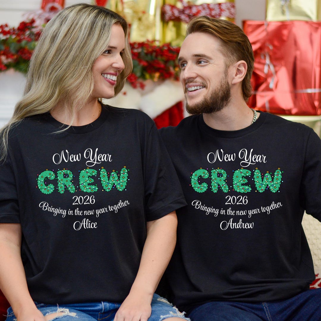 Custom 2026 New Year Family Crew Shirts,bringing New Year Together,new ...