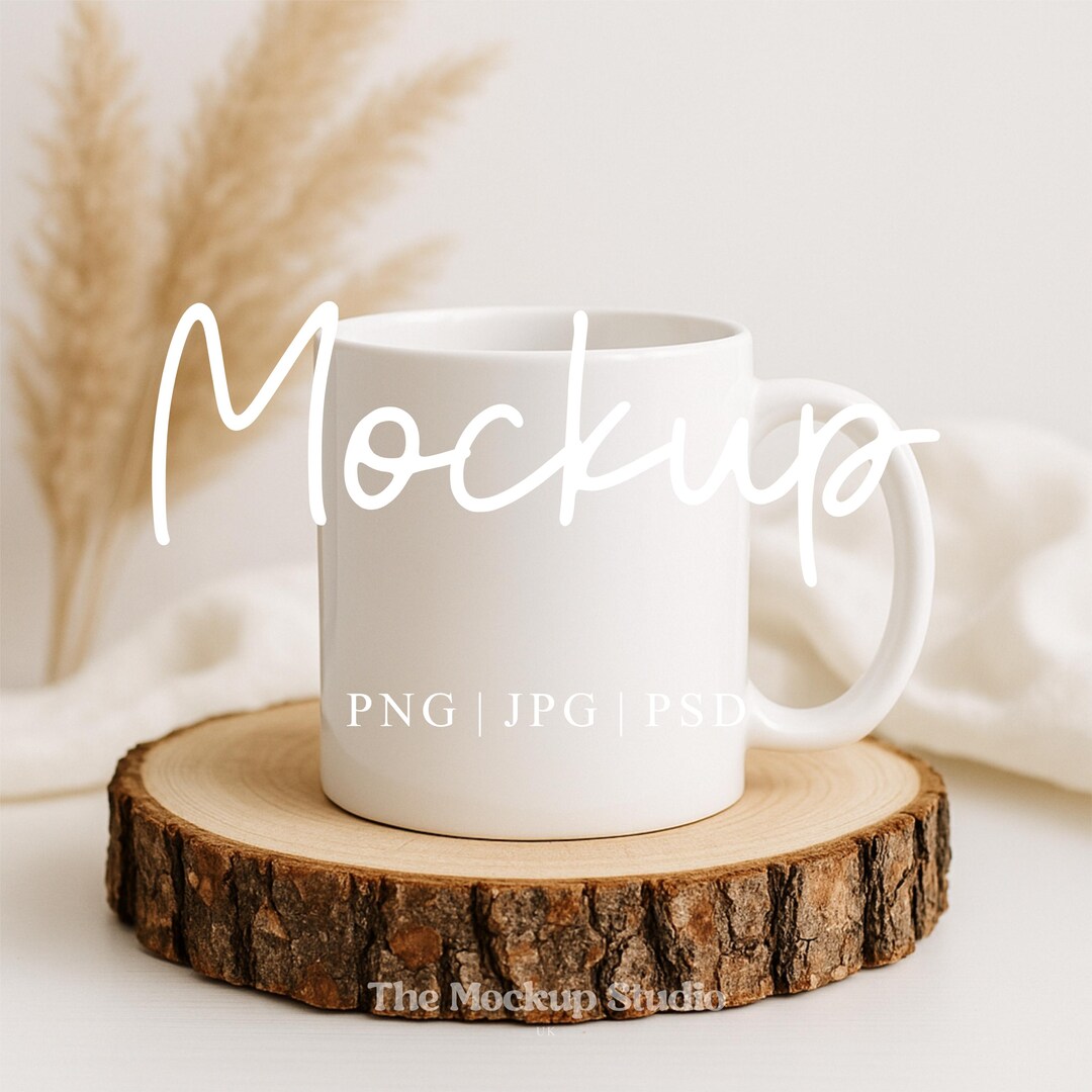 Mug Mockup | 11oz White Coffee Mug Mockup | Cup Mock-up | Neutral Mug ...