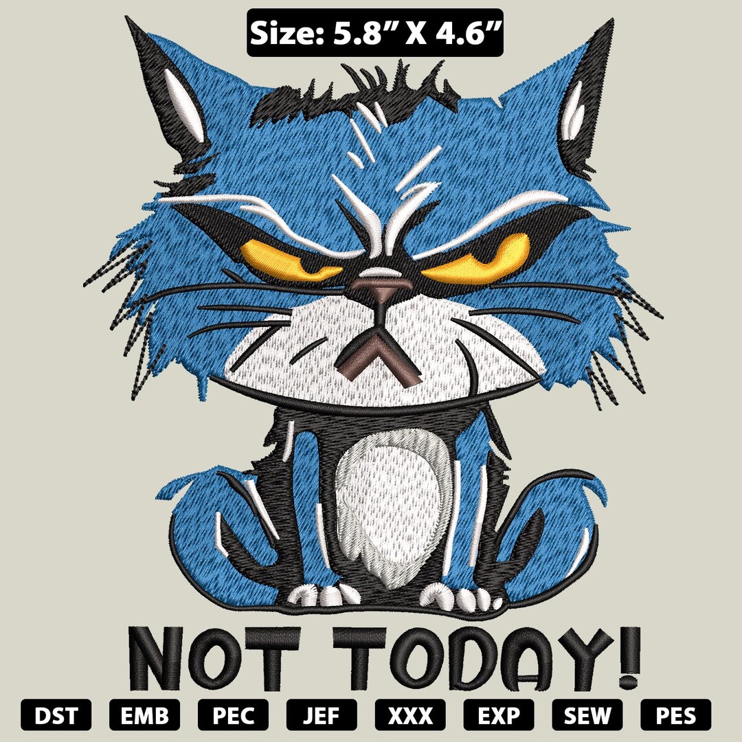 Cat Embroidery Design |machine Embroidery Formats DST,PES,JEF - Etsy