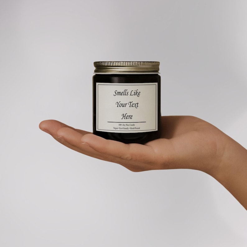 Personalized Candle, Your Text Here Custom Candle, Private Label Custom ...