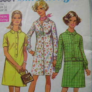 1960s Simplicity #8084 FACTORY FOLDED Vintage Sewing Pattern Misses ...