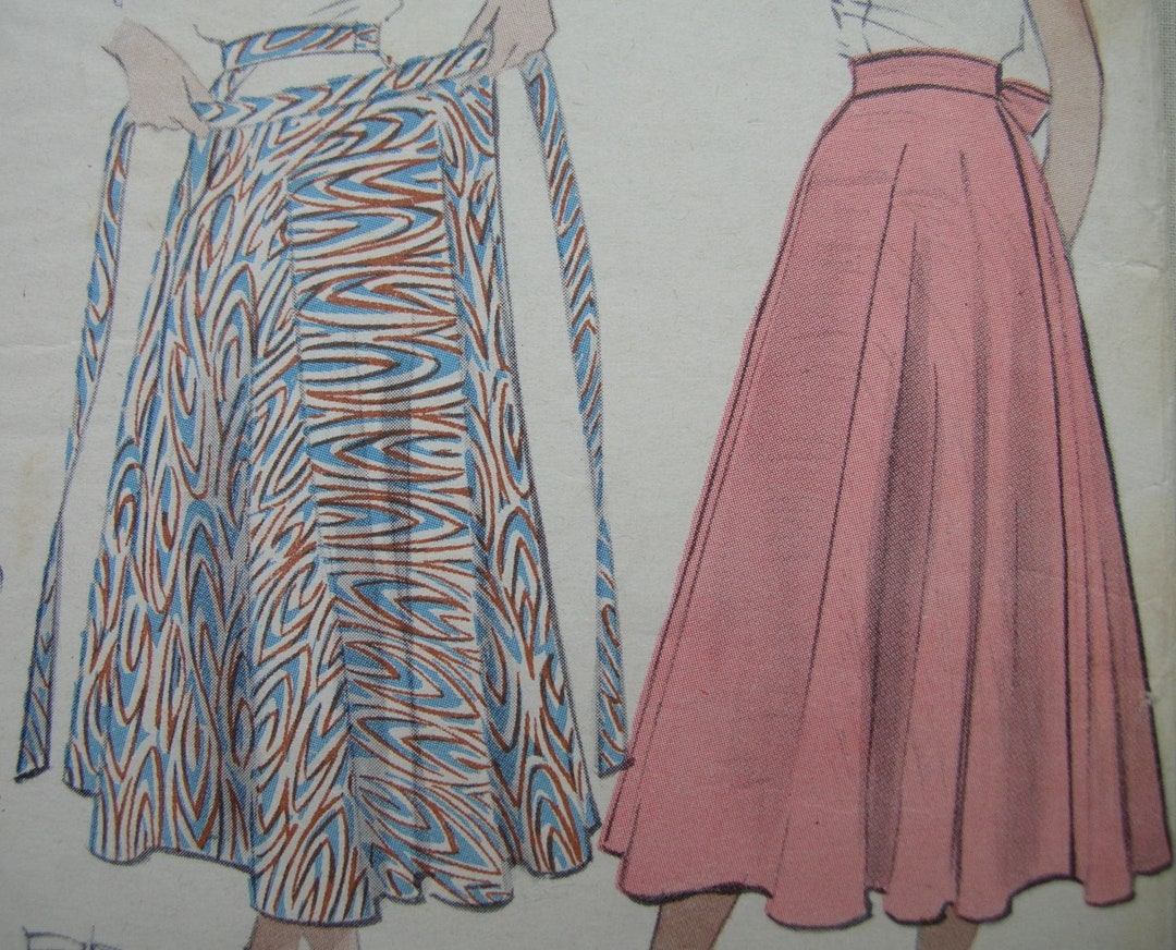 1950 Butterick 5261 FF,RARE Vintage Sewing Pattern Misses' Circular ...
