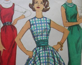 1960s Simplicity 5588 Vintage Sewing Pattern Blouson Dress - Etsy