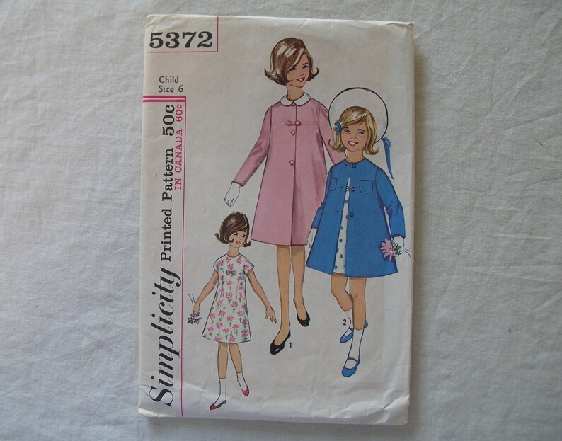 1960s Simplicity 5372 Vintage Sewing Pattern Child's - Etsy