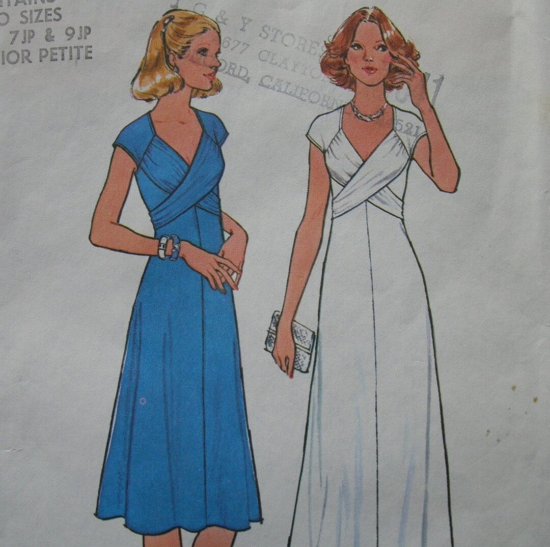 1970s Simplicity #7803 FACTORY FOLDED Vintage Sewing Pattern Junior ...