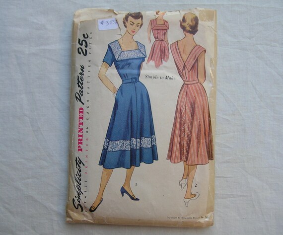 Sewing & Needlecraft Sewing Kits & How To Vintage 1951 Simplicity ...