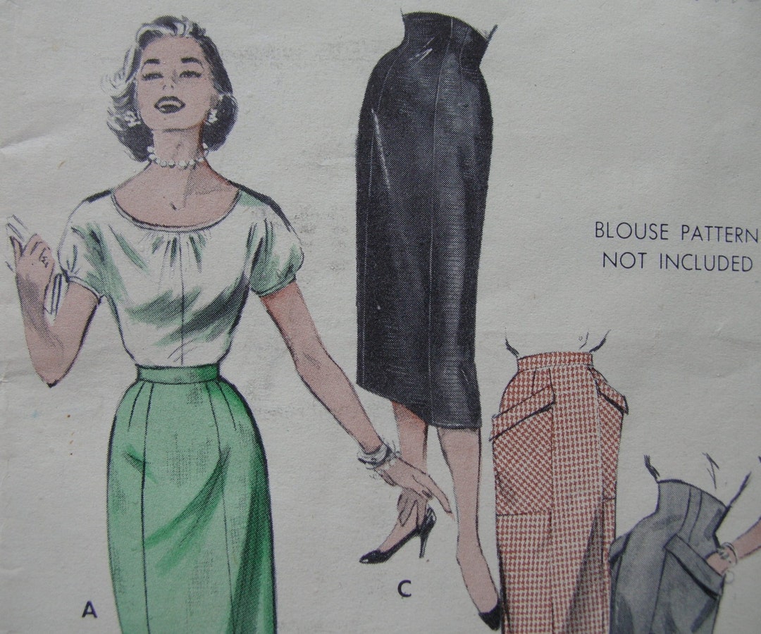 1950s Butterick 6929 FACTORY FOLDED, RARE Vintage Sewing Pattern Misses ...