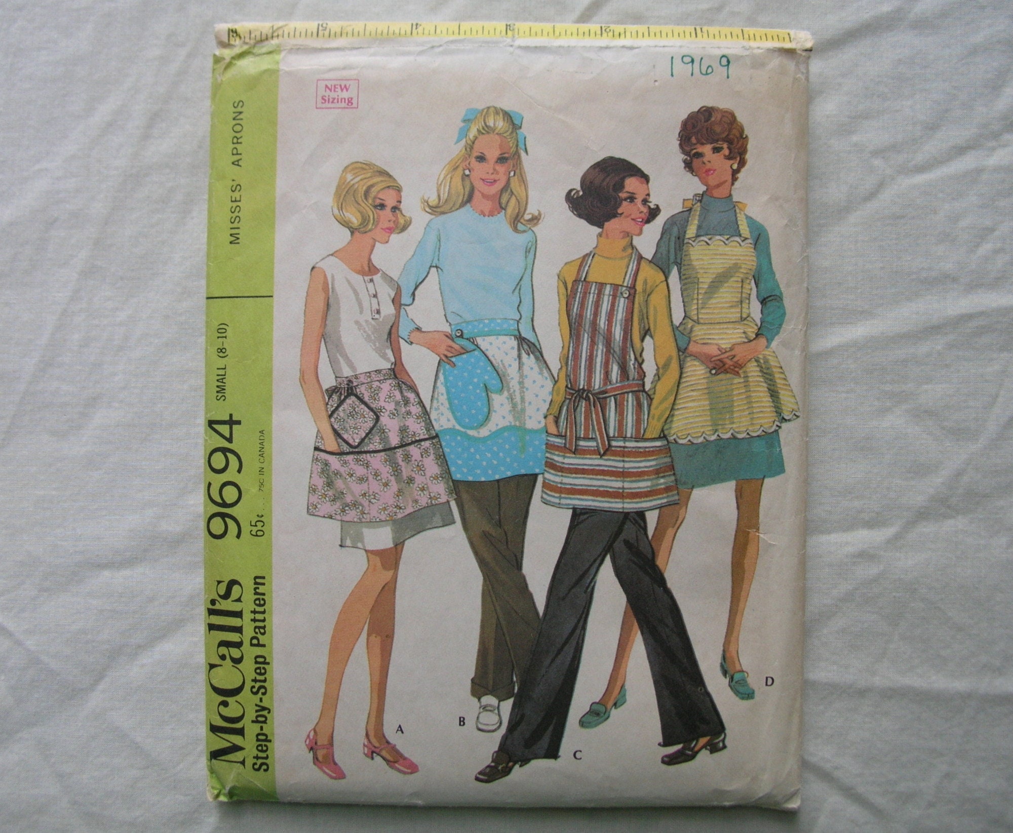 1960s Mccall's 9694 MOSTLY FACTORY FOLDED Vtg. Sewing Pattern Misses ...