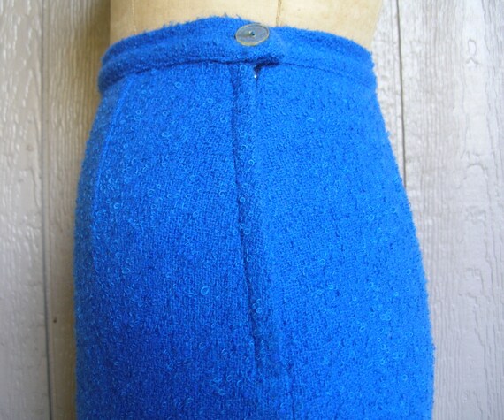 Vintage 50s IN THE LOOP Boucle Straight Skirt - Gem