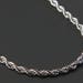 Waterproof Silver Rope Style Chain Necklace for Men - Etsy