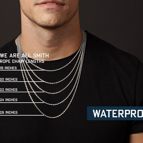 Waterproof Box Style Chain Necklace for Men Men's - Etsy