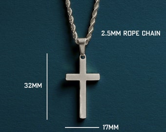 Cross Chain Men | Etsy