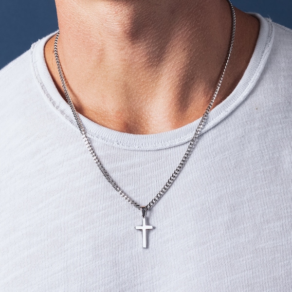 Cross Chain Men Jewelry - Etsy