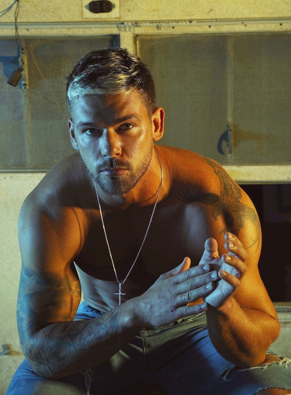 Waterproof Large Mens Silver Cross / Long or Short Men's - Etsy