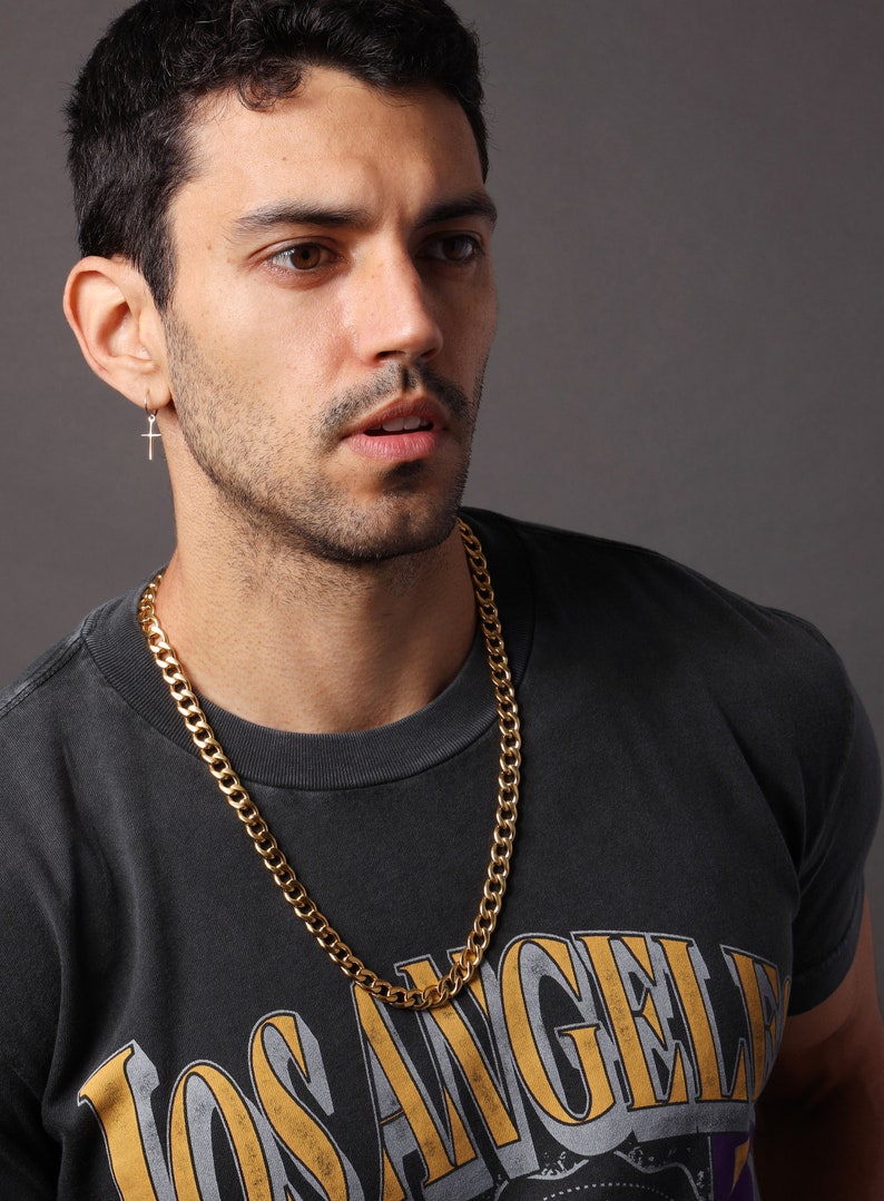 Thick Gold Chain 9mm Curb Chain Necklace for Men Gold - Etsy