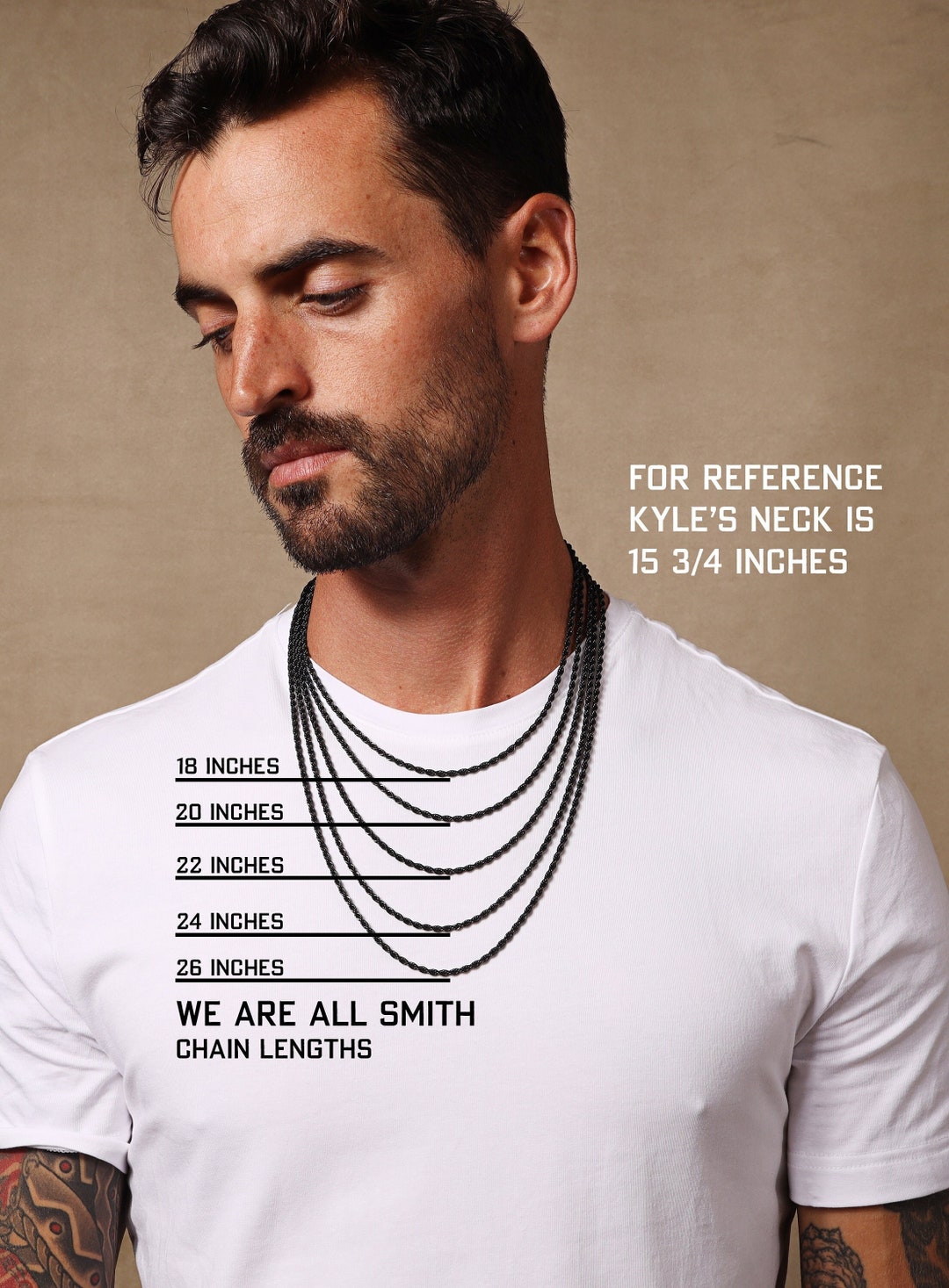 Black Rope Necklace - 316L Stainless Steel Black Necklace - Rope Chain ...