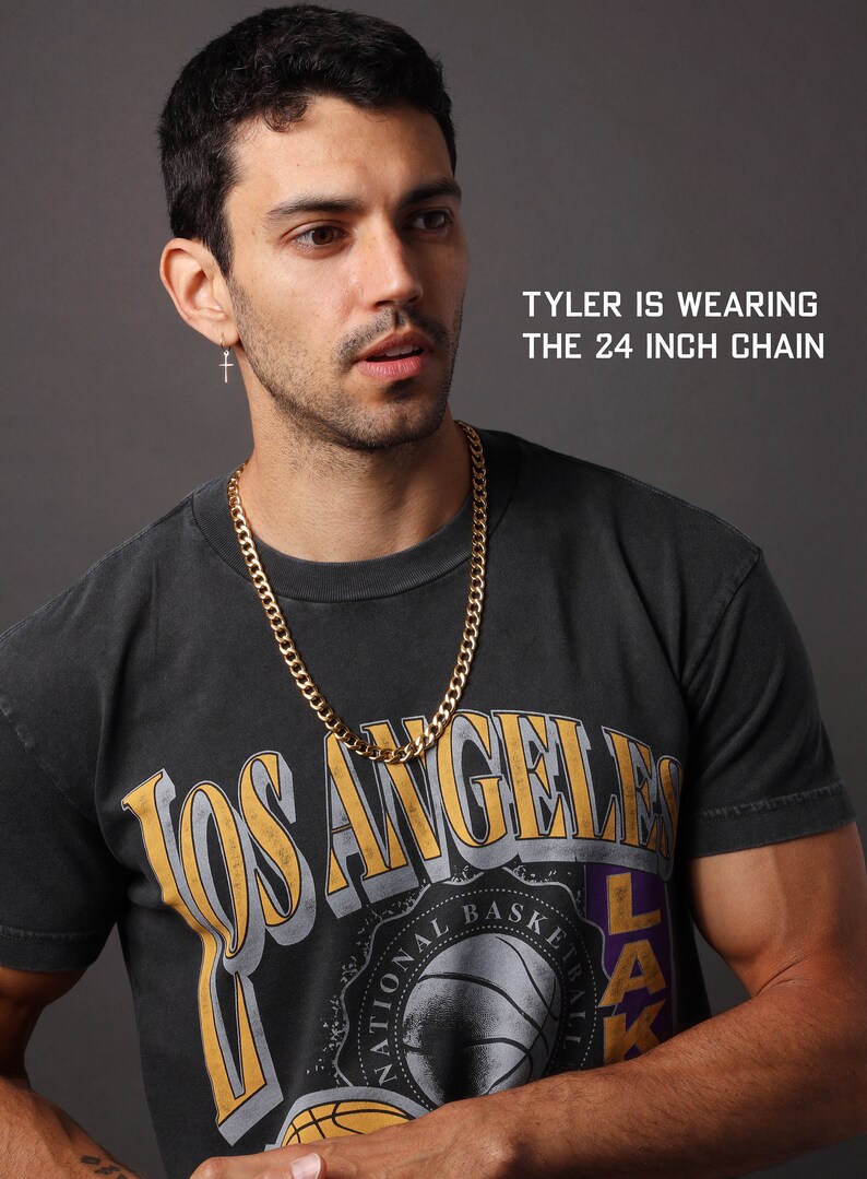 Thick Gold Chain 9mm Curb Chain Necklace for Men Gold - Etsy