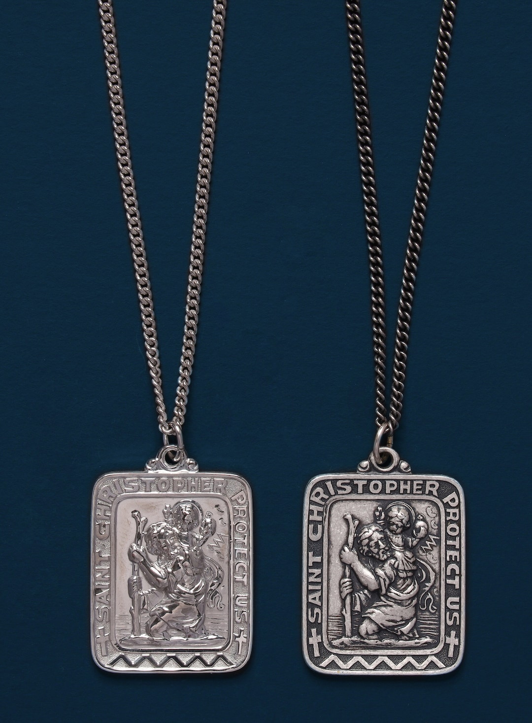 Large st christopher medal store