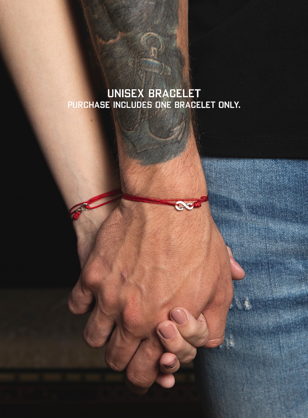 The Red String of FATE - Infinity Bracelets for Him or Her - Unisex Red ...