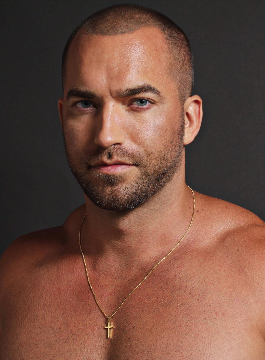 Men's Necklace - Small Cross Necklace - Men's Gold Cross Necklace ...