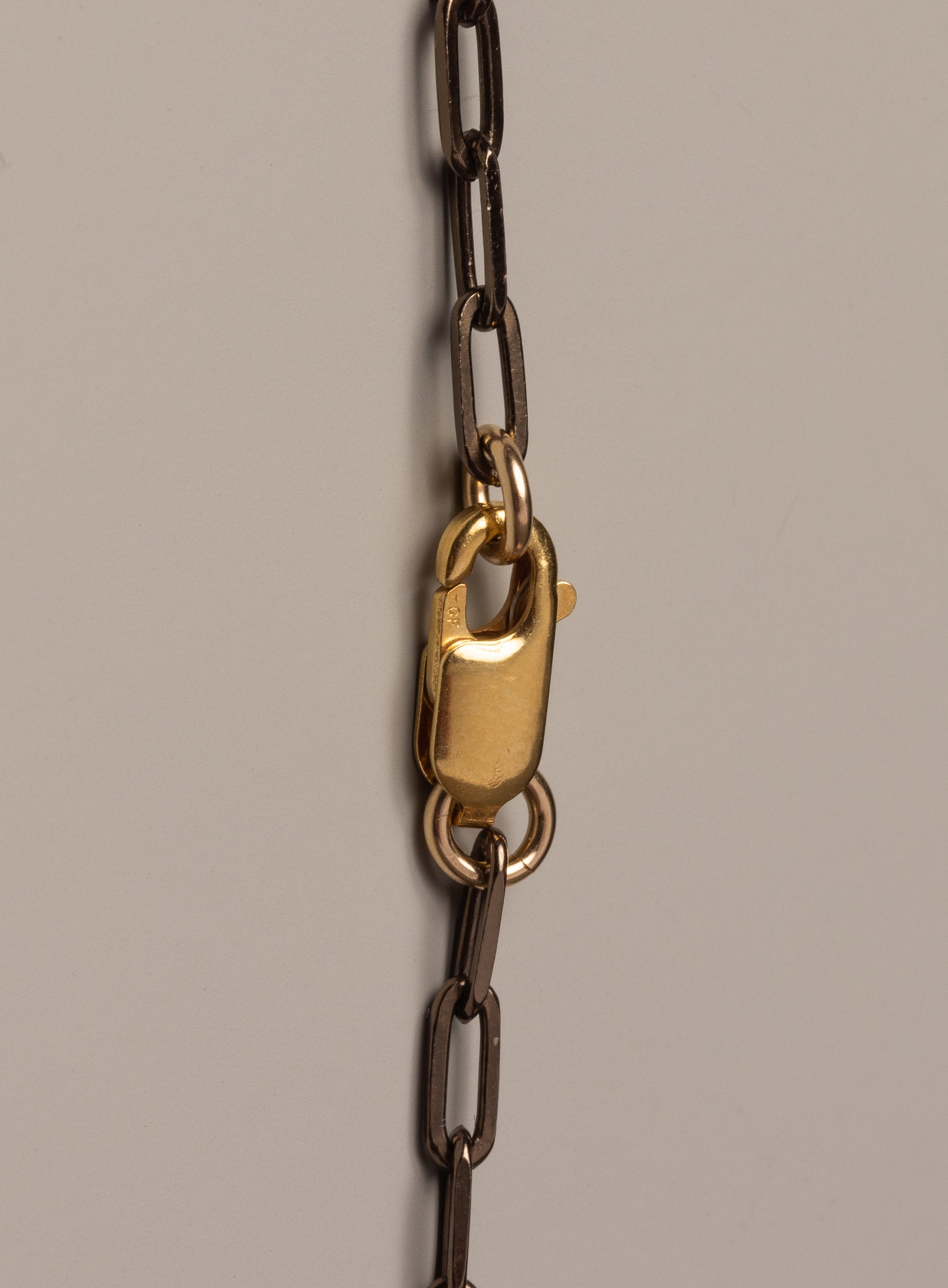 Handmade Mens Necklace Chain - Chocolate Vermeil Gold Cable Chain ...