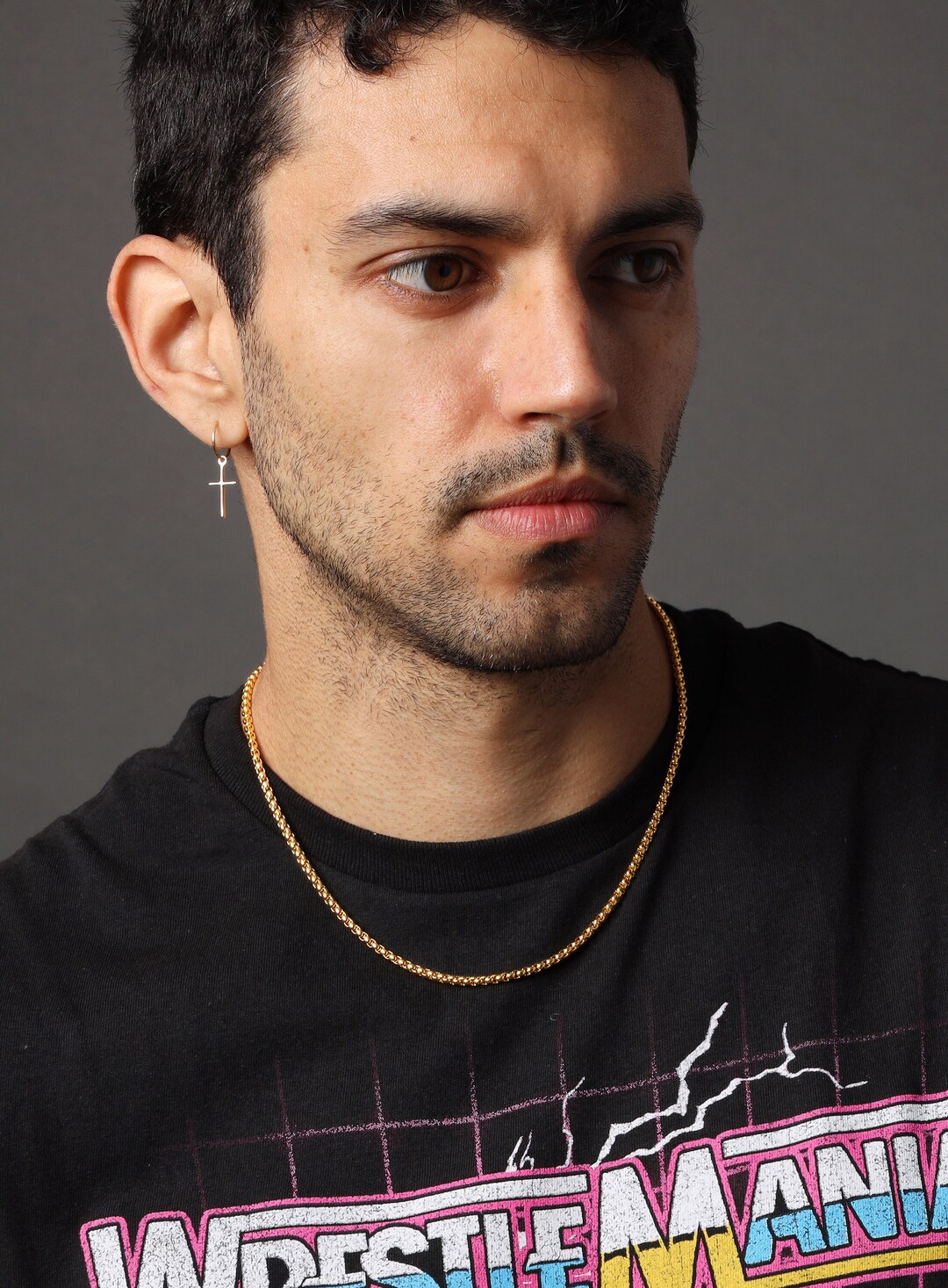 Men's Gold Chain 3mm Round Box Chain / Men Jewelry / Gold Chain ...