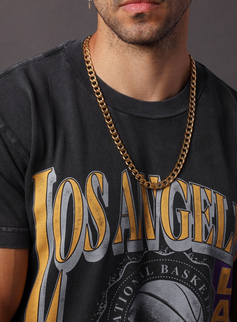 Thick Gold Chain 9mm Curb Chain Necklace for Men Gold - Etsy