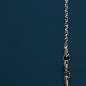 Waterproof Men's Rope Chain - 3mm Stainless Steel Rope Chain Necklace ...