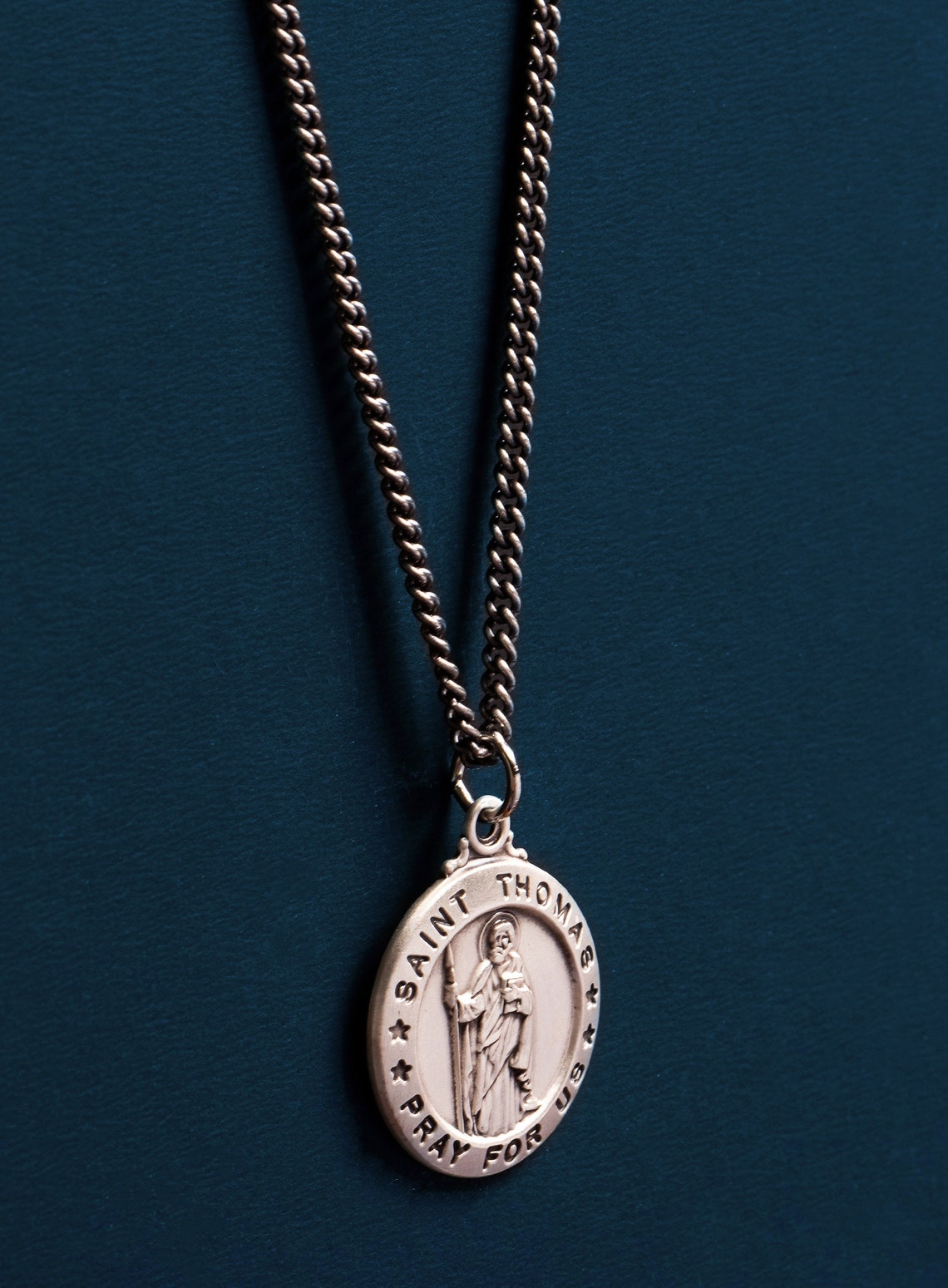 Saint Thomas the Apostle Men's Necklace 925 Sterling - Etsy