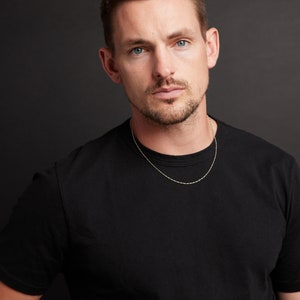 Waterproof and Sweatproof Men's Chain Necklace - 316L Stainless Steel ...